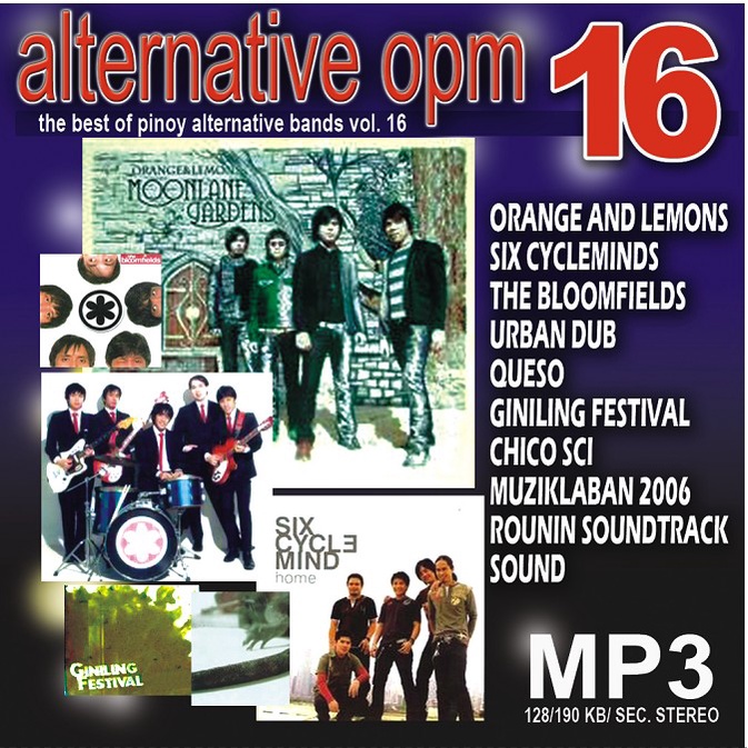 ALTERNATIVE OPM #16 MP3 music CD for PCCDROM / DVD player | Shopee ...