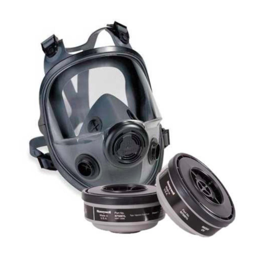 Honeywell North 5400 Series Full Face Respirator With N75001L Cartridge ...
