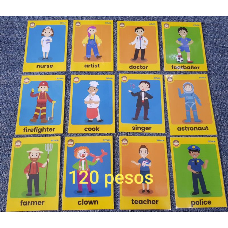 ESL Props - 12 51TALK Helper Flashcards | Shopee Philippines