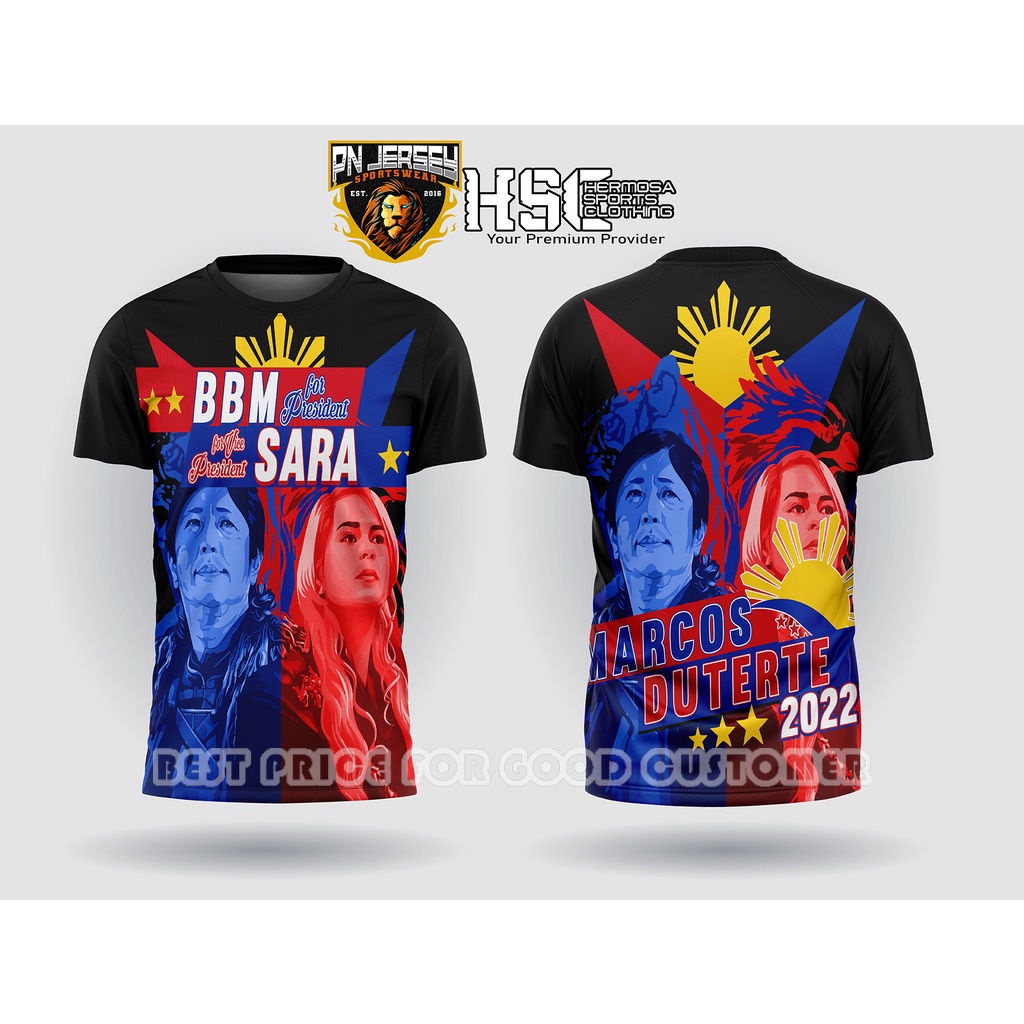 BBM for president full sublimation shirt Fully sublimated 3D T shirt ...