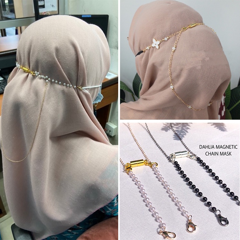 hijab Mask Chain Mask Extender adapter 2 in 1 hijab Face Mask Lanyard ...