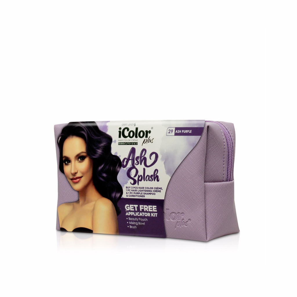 iColor Plus Ash Splash 3 Ash Purple + 1 HLC + 1 PSC with FREE Beauty ...