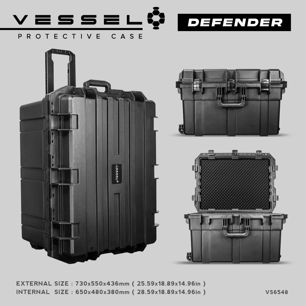 VESSEL DEFENDER VS6548 Portable Hard Case for Photography Equipment ...