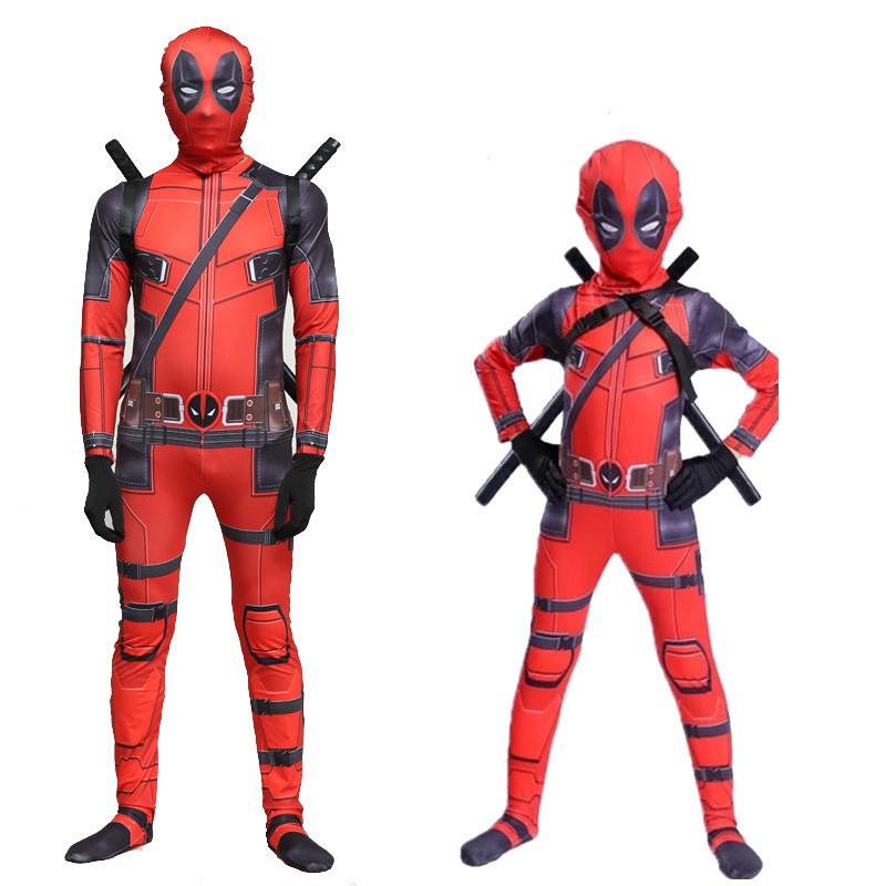Marvel Deadpool Spider-Man One Piece Superhero Costume/Halloween ...