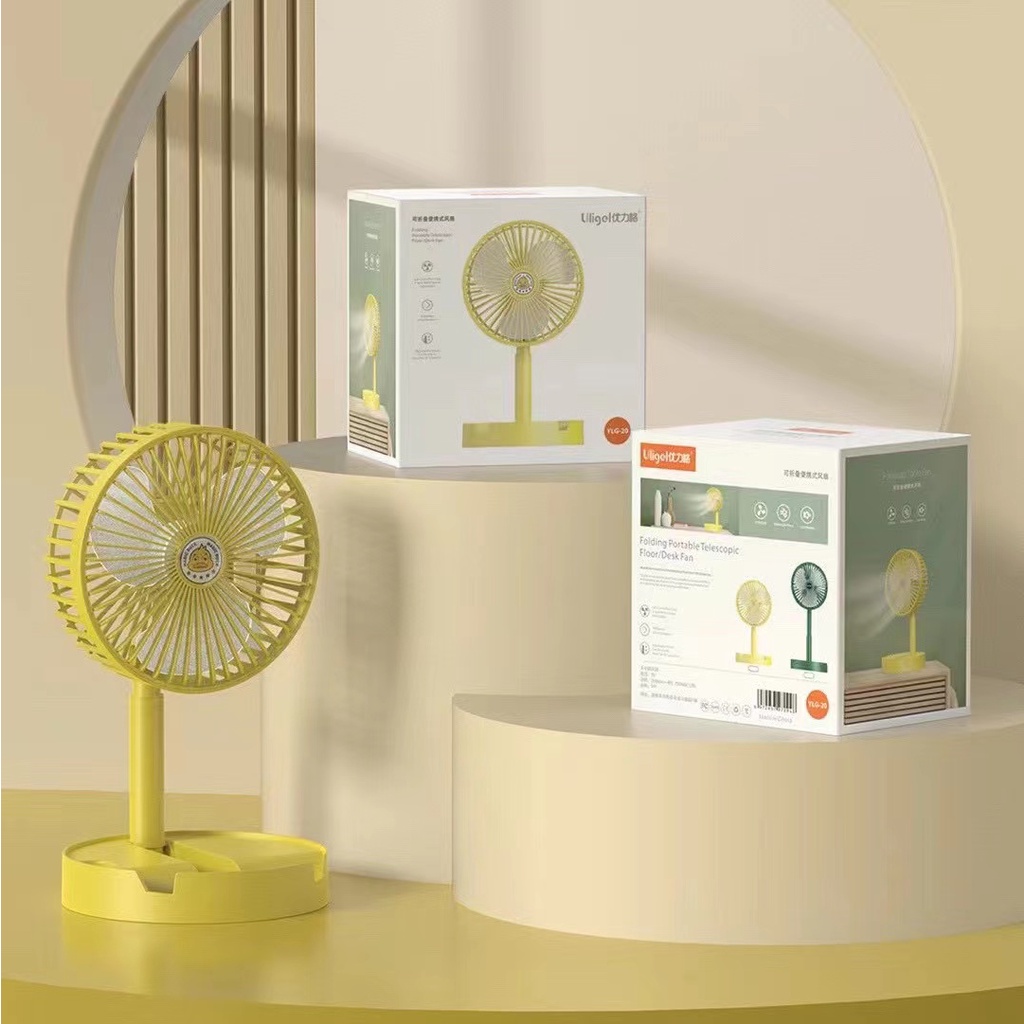 Desktop electric fan small folding fan with USB plug-in retractable 3 ...