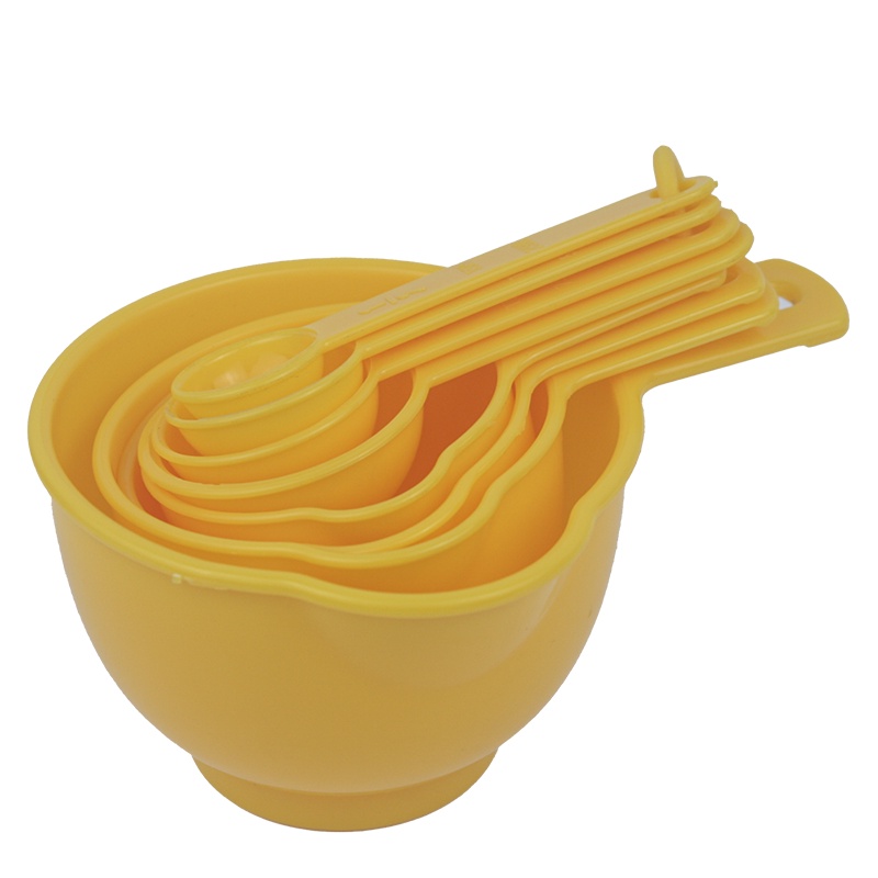 Gaisano Plastic Measuring Set Of 8, Yellow, Measurement Cooking Baking ...