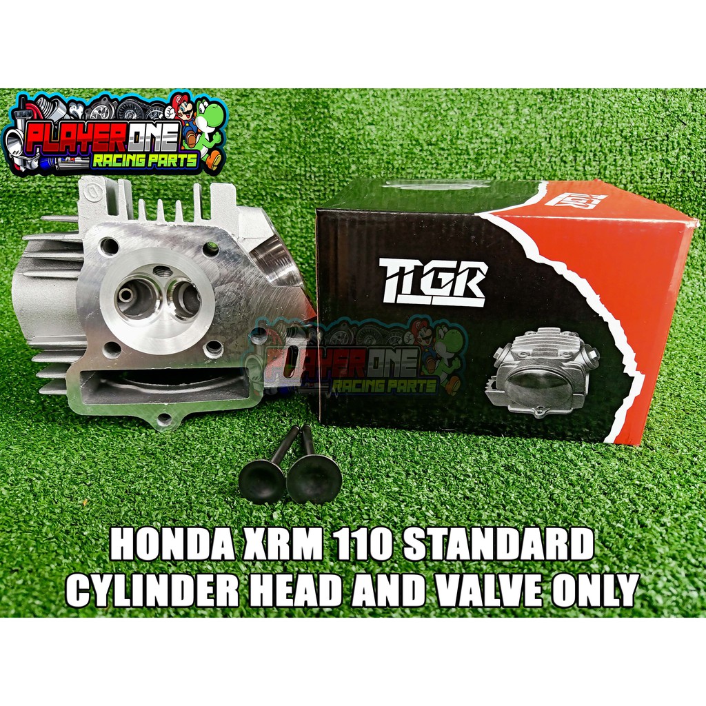 TTGR HONDA XRM 110 STANDARD CYLINDER HEAD AND VALVE ONLY | Shopee ...