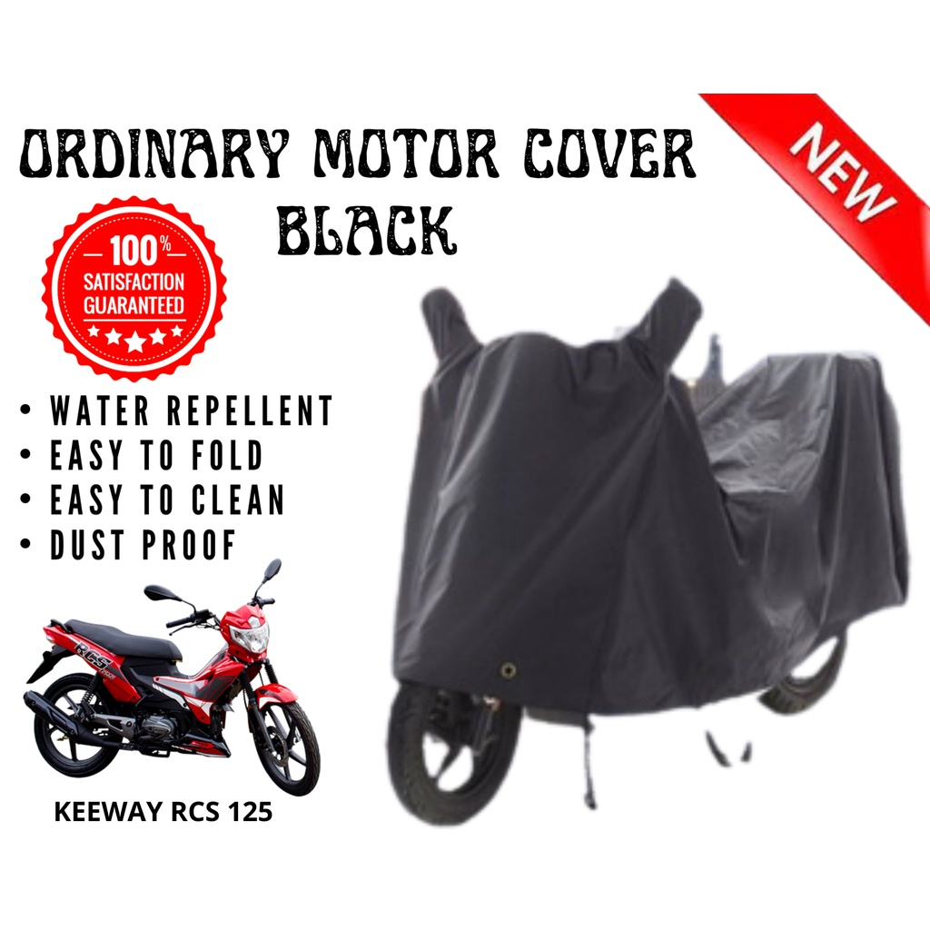 MOTOR COVER BLACK FOR KEEWAY RCS 125 |Water Repellent | Heavy Duty ...