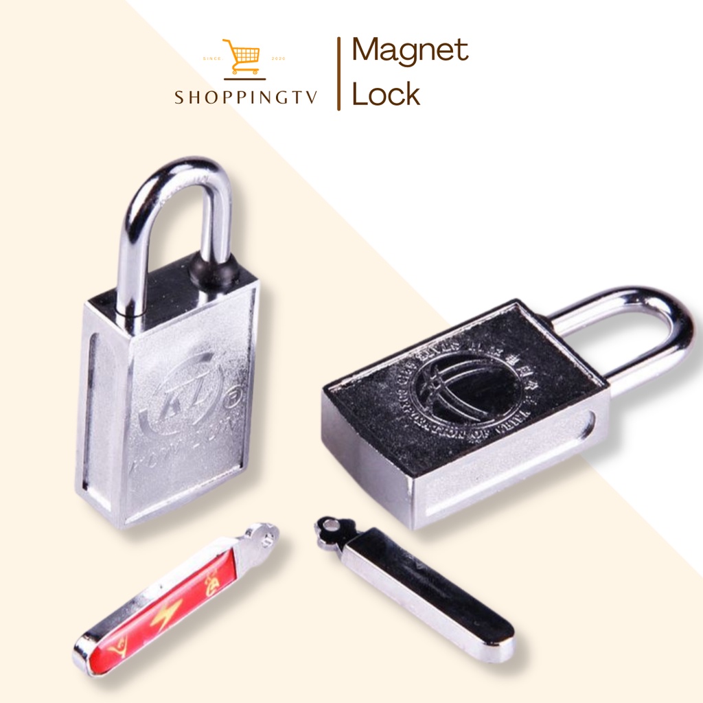 [ON HAND] Magnet Key Lock Kunlun Magnetic Padlock Anti-theft Anti-rust ...