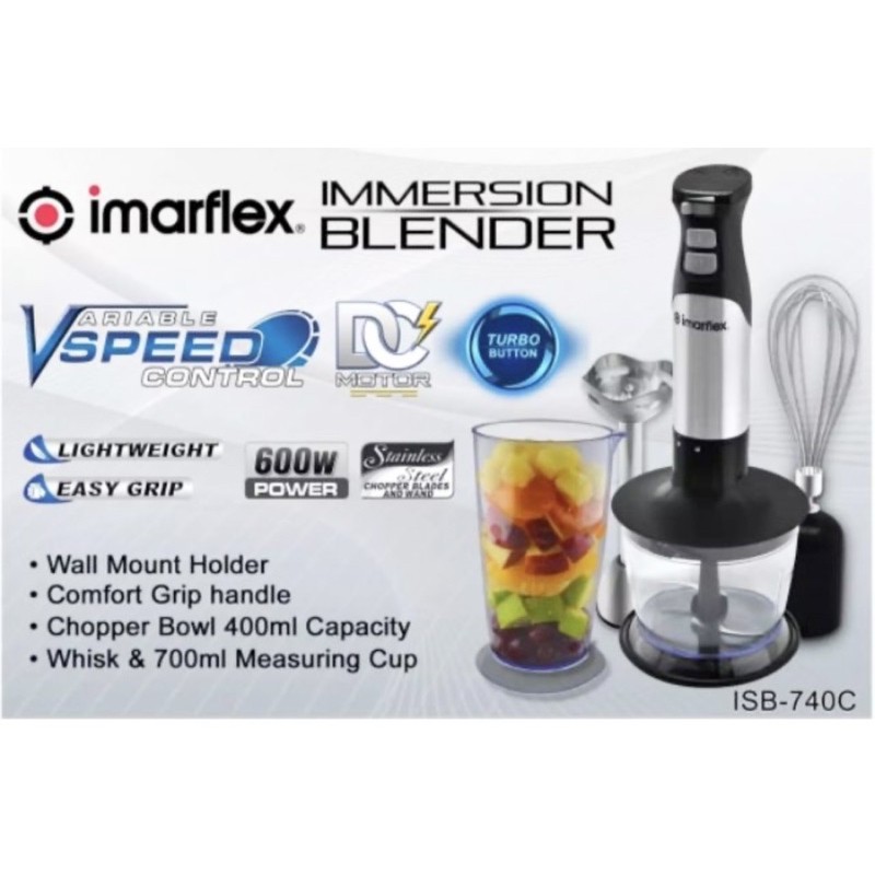 Imarflex Immersion Blender ISB-740C | Shopee Philippines