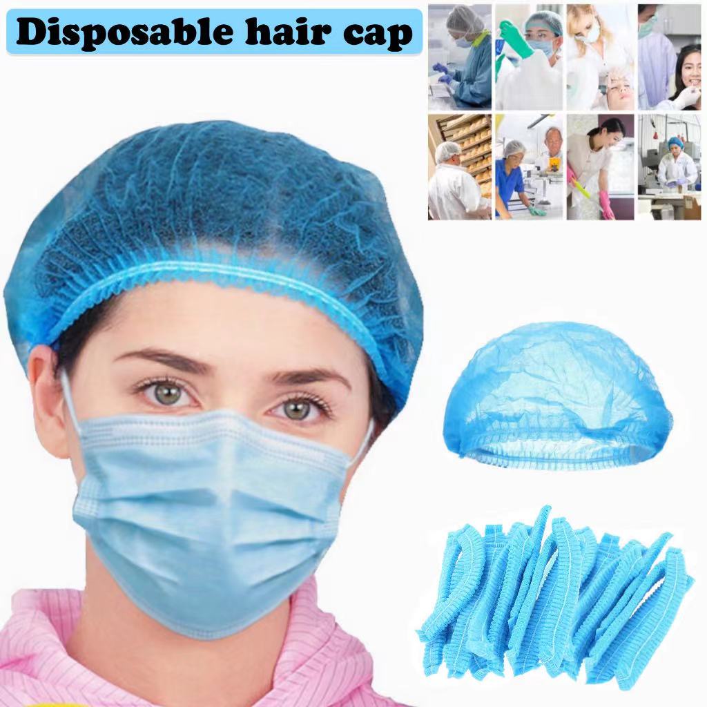 100pcs/pack Disposable Hair cap Non-woven fabric hair net hood net ...