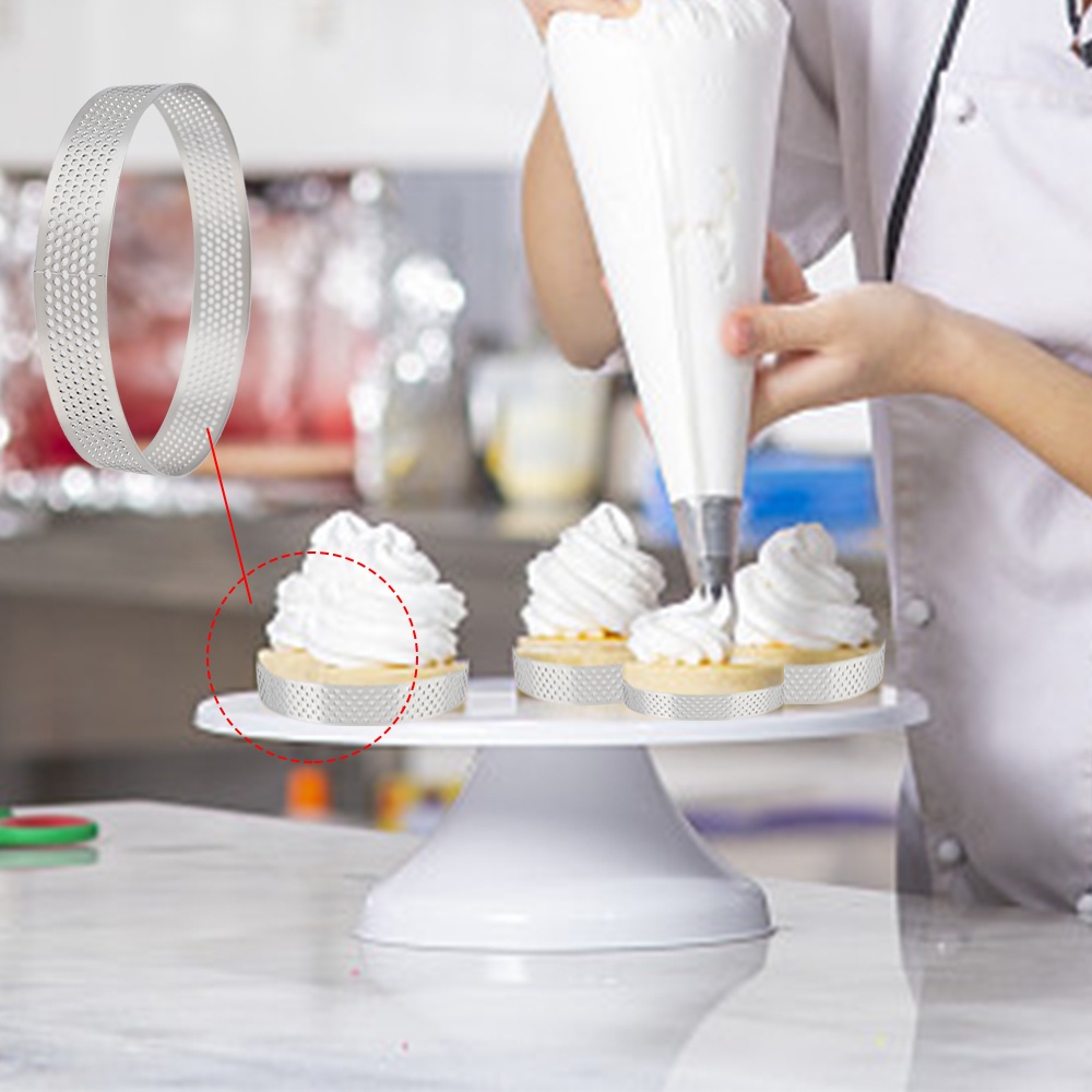 Cookies Pastry Circle Cutter Pie Ring Tart Mold Stainless Steel Tartlet ...
