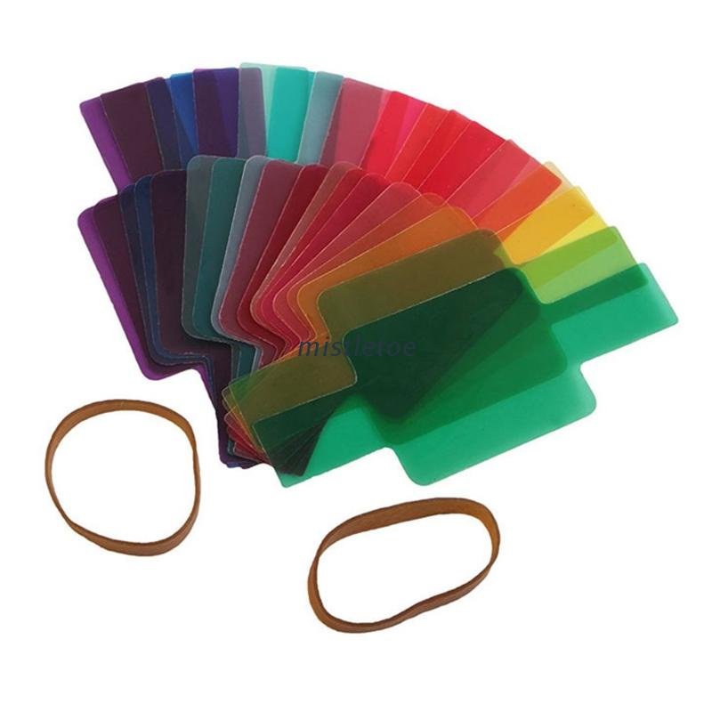 MIS Color Card For Flash Gel Sheet Transparent Color Correction Light ...