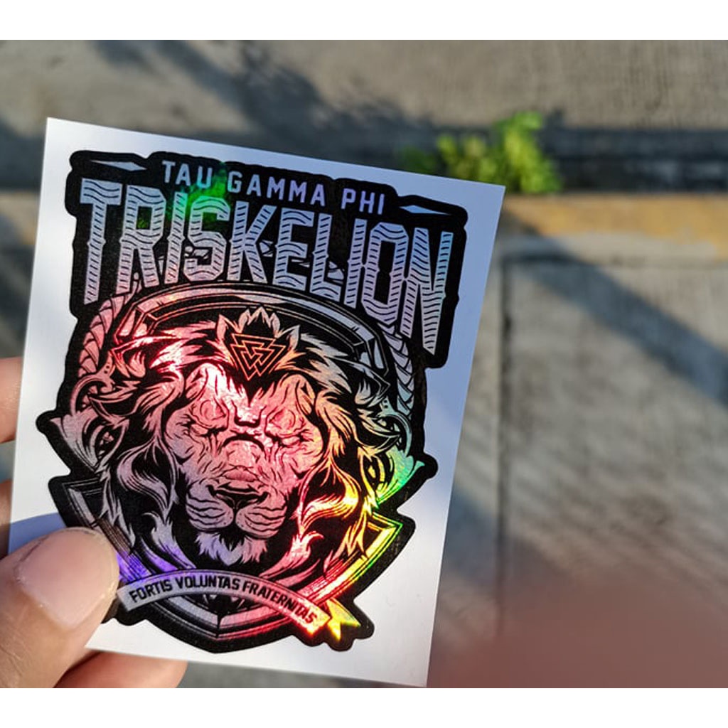 hologram Triskelion tau gamma phi decals sticker logo | Shopee Philippines