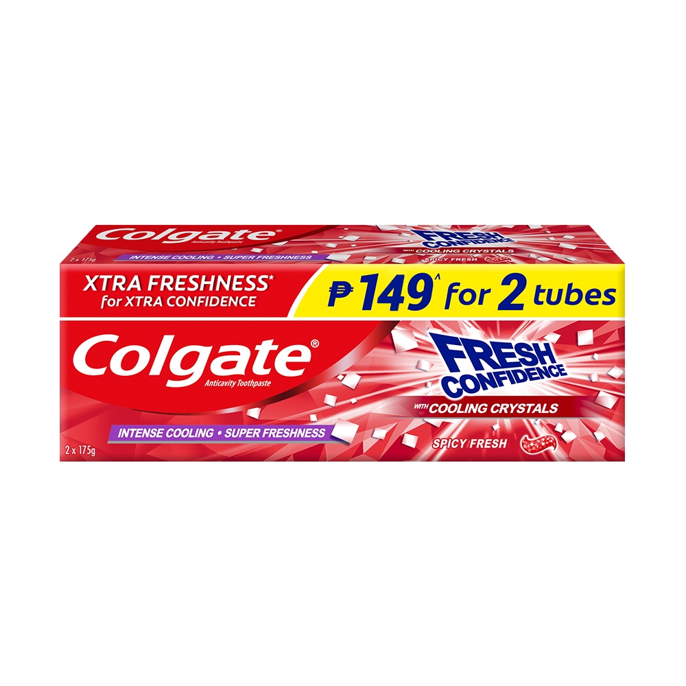Colgate Fresh Confidence Spicy Fresh Toothpaste with Cooling Crystals ...