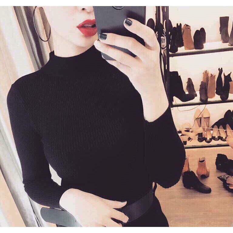 3-segment Pull-Neck Silk Sweater | Shopee Philippines