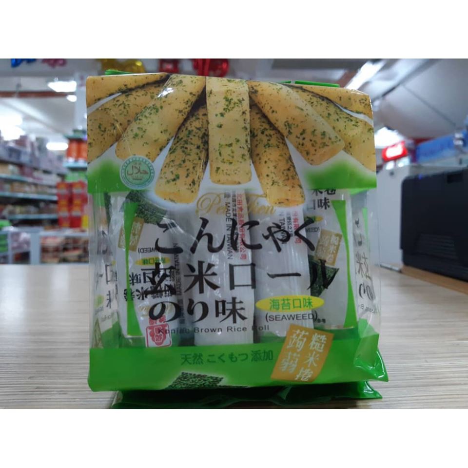 PEI TIEN KONJAC BROWN RICE ROLL 160GM (SEAWEED) | Shopee Philippines