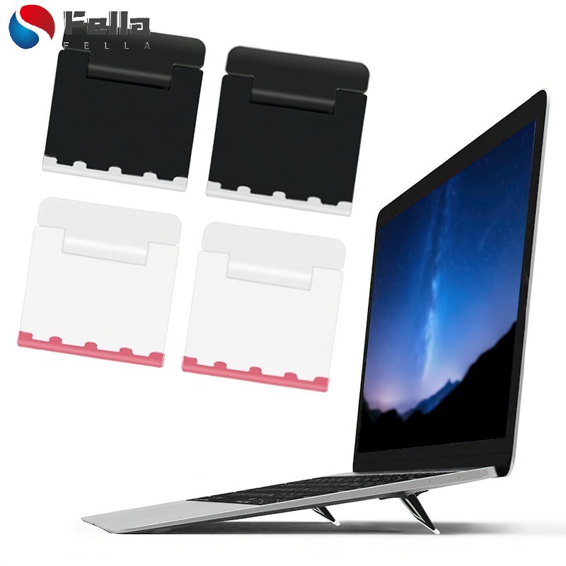 1 Pair Portable Self-Adhesive Laptop Stand / Foldable Invisible Stand ...