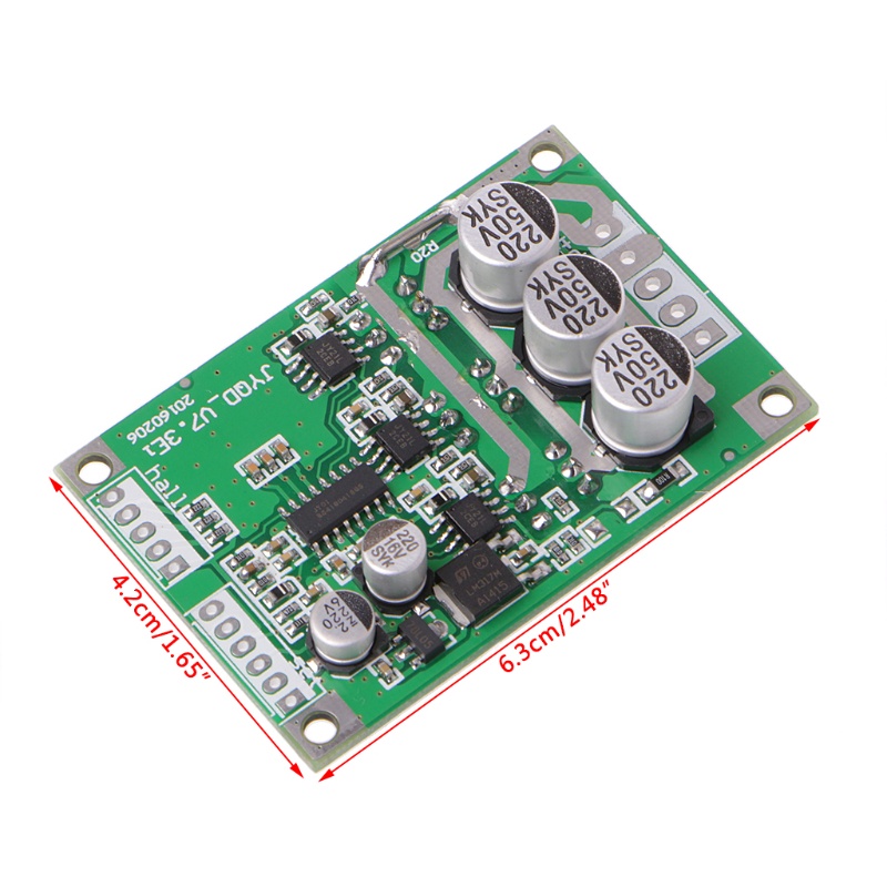 DC 12V-36V 15A 500W Brushless Motor Controller Hall BLDC Driver Board ...