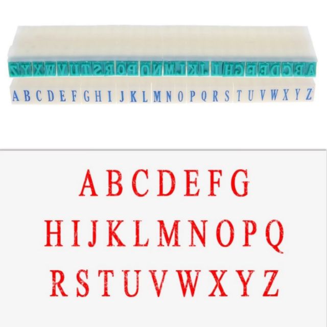 ALPHABET RUBBER STAMP LETTER NUMBER | Shopee Philippines