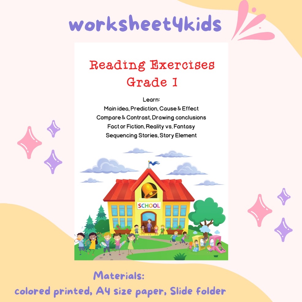 70-pages-reading-exercises-grade-1-worksheet-workbook-shopee-philippines