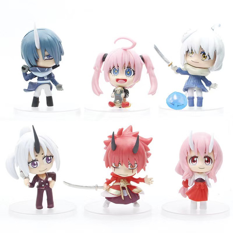 6PCS Set That Time I Got Reincarnated As A Slime Anime Figure Rimuru ...