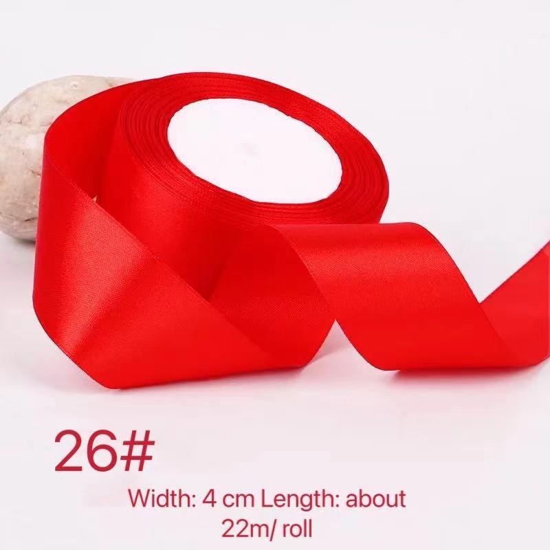 (25 yards/roll) 40mm Single Face Satin Ribbon Fabric Webbing Decoration ...