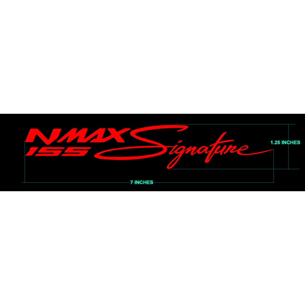 NMAX 155 SIGNATURE DECALS STICKER 2PCs | Shopee Philippines