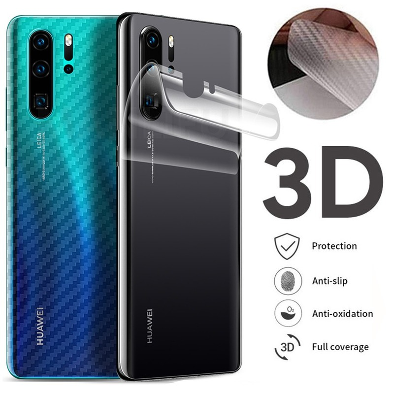 Huawei 5Pcs Carbon Fiber Back Protector for Huawei P10 P20 P20Pro P20Lite P30 P30Pro P30Lite P40 ...