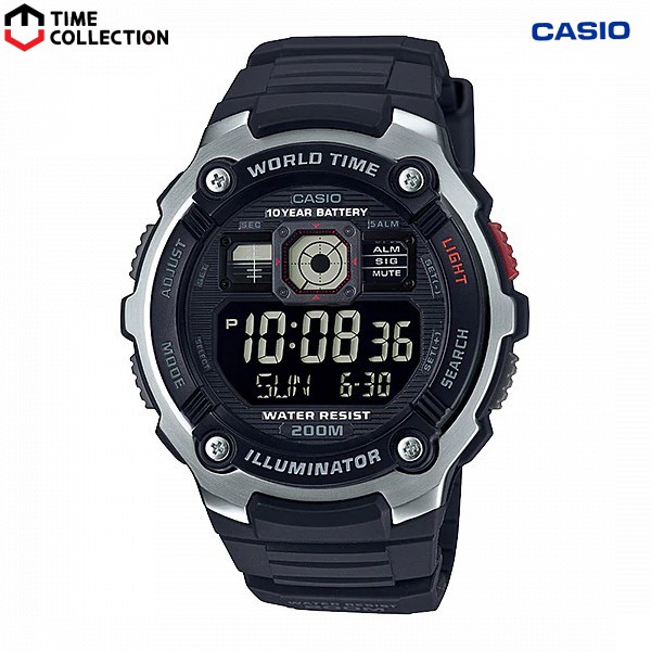 Casio AE-2000W-1B Digital Rubber Strap Watch For Men | Shopee Philippines