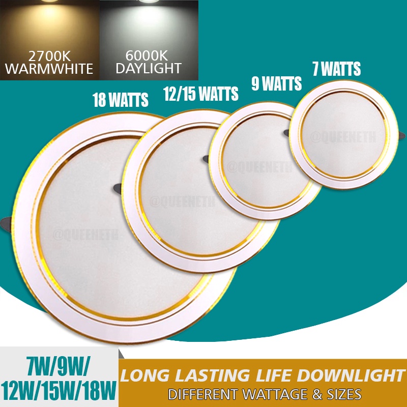 BIG SIZE LED Downlight Recessed downlight round pin light led light ...