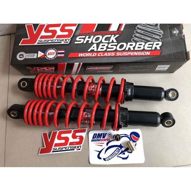 Yss Top Plus Dual Rear Shock 340mm RED for WAVE / XRM | Shopee Philippines
