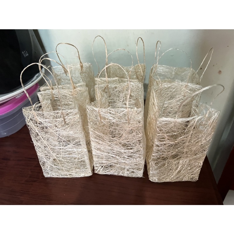 Abaca bag 1000 pcs per order size 3x5 | Shopee Philippines