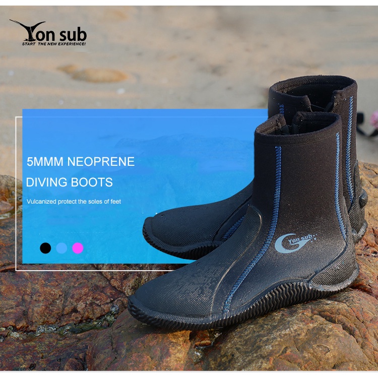 5MM Neoprene Diving Boots Anti-skid Diving Shoes Wading Shoes Scuba ...