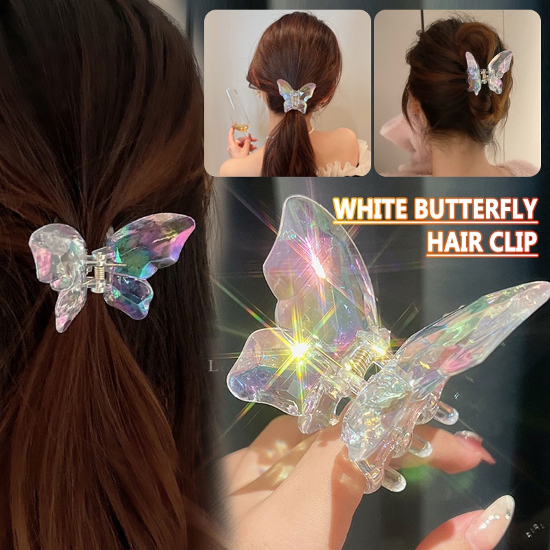 Butterfly Hairpin Grasping Hairpin Summer Frosted Back Head ClipS ...