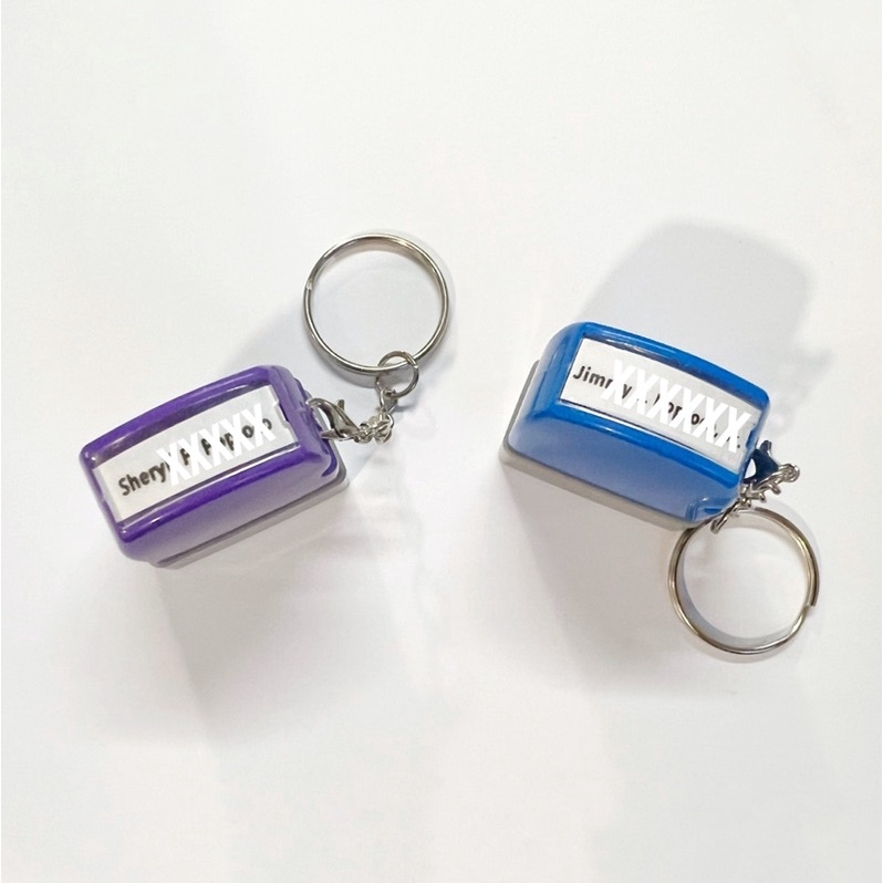 Customized Stamp Self-Inking Personalized Stamp with Key Chain | Shopee ...