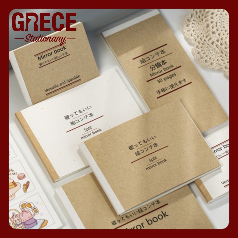 Japan Manga Notepad Sketching Drawing notebook Story 4 Square boxes ...