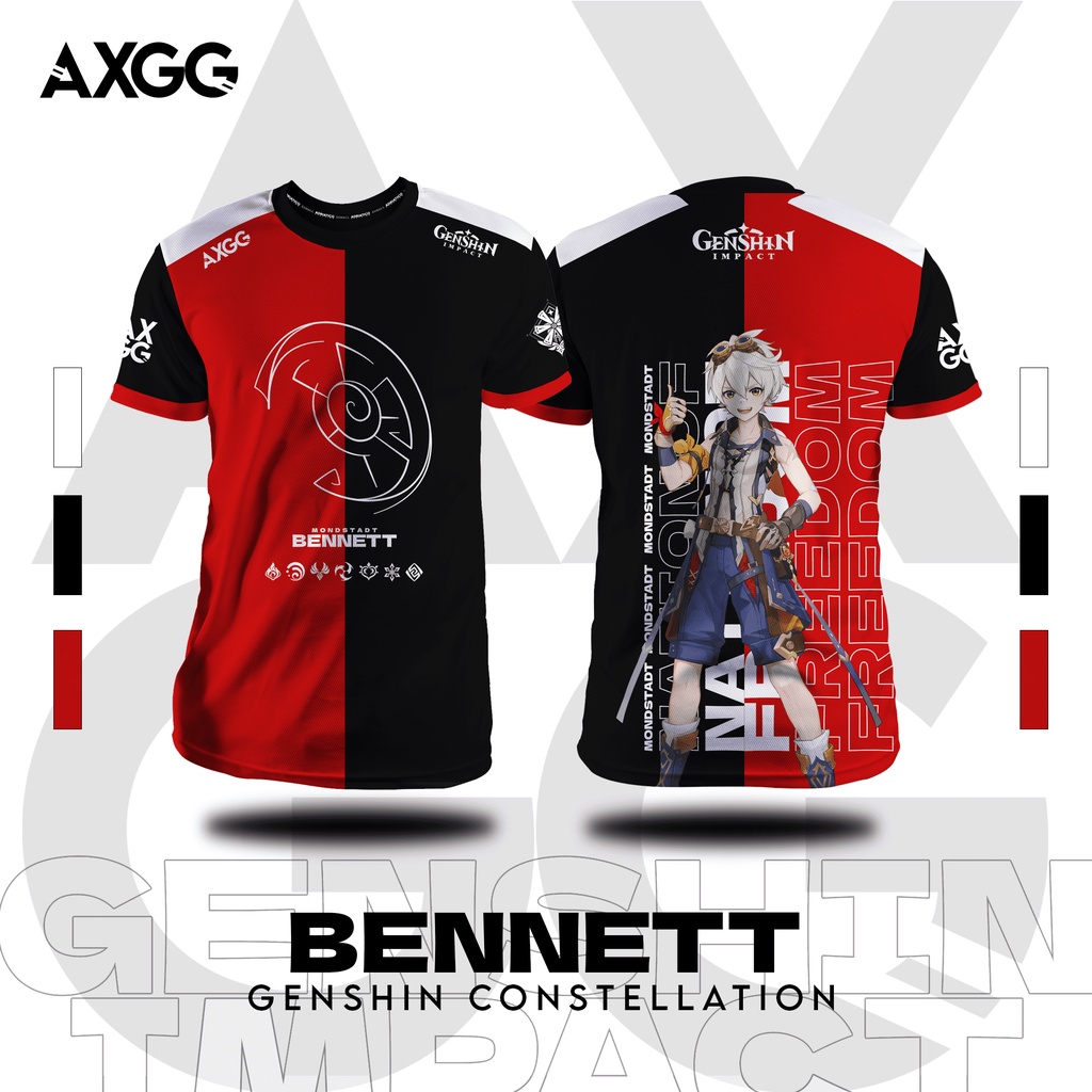 AXGG " Genshin Impact Constellation - Bennett " Gaming Shirt | Shopee ...