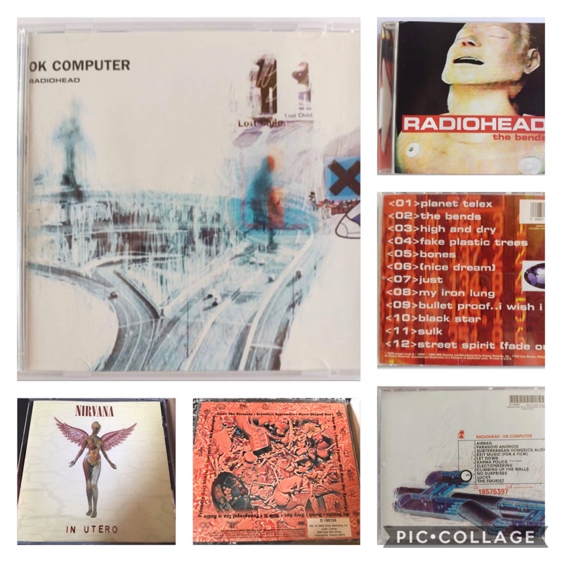 Radiohead Ok Computer and The Bends and Nirvana In Utero Album US ...