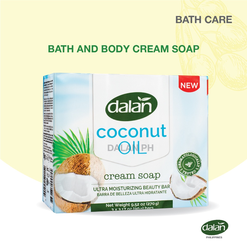 DALAN CREAM SOAP 90gx3 - Coconut Oil | Shopee Philippines