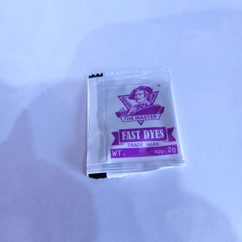 DYE (The Master Fast Dye) 5 sachet in one pack approx 2g | Shopee ...