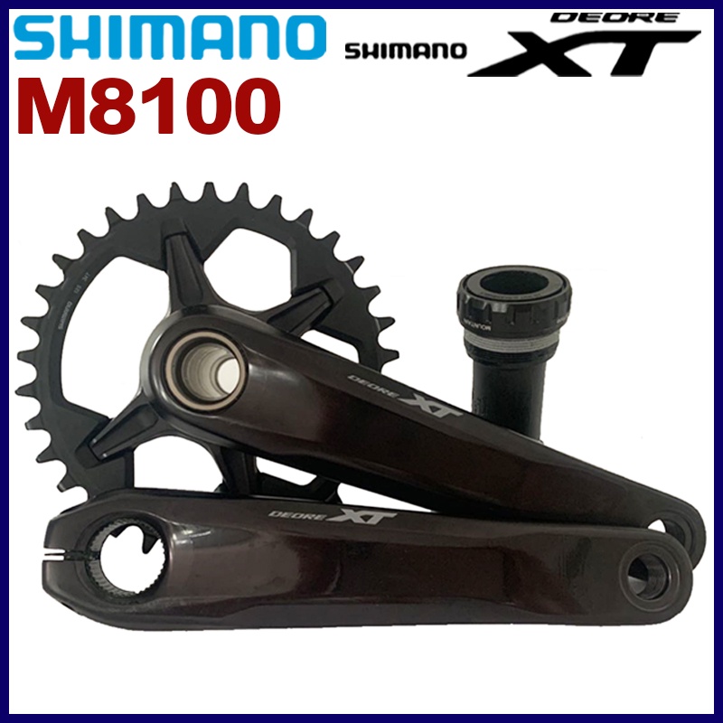 Shimano XT M8100 Crankset 1x12 Speed 2x12 Speed MTB Mountain Bike Crankset Chainring 32T 34T 36T ...