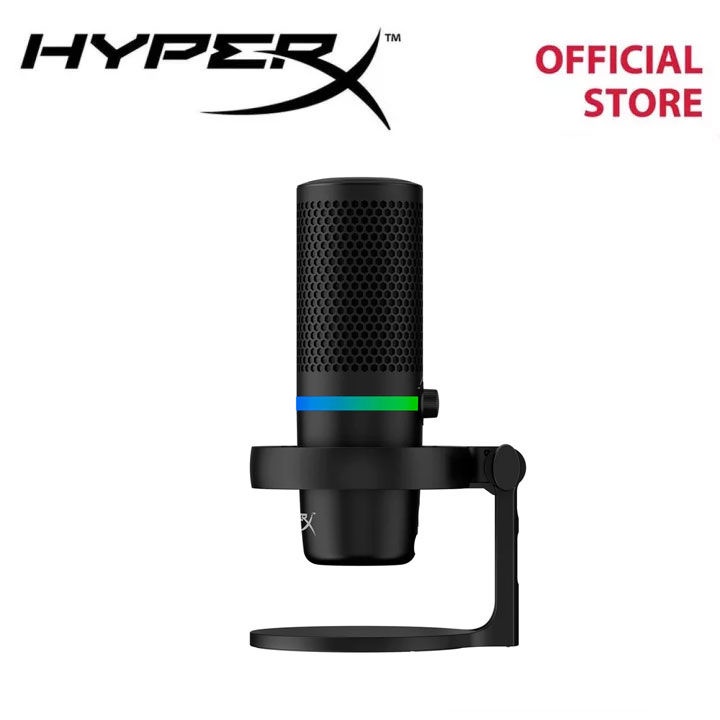 HyperX DuoCast RGB Lighting Omnidirectional USB Type-C Microphone ...
