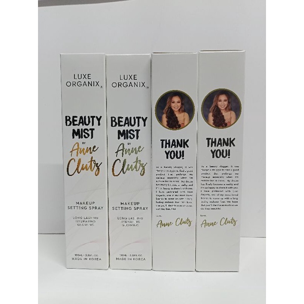 Luxe organix Anne clutz make up setting spray 100ml | Shopee Philippines
