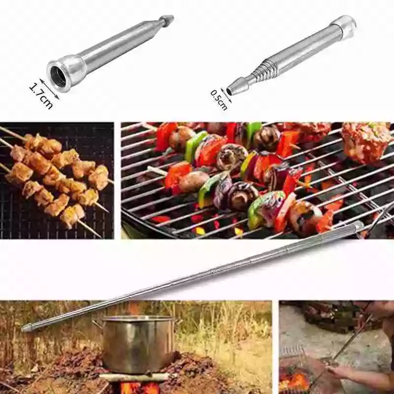 Stainless Steel Outdoor Fire Tool Pocket Bellow Retractable Fire Tube ...