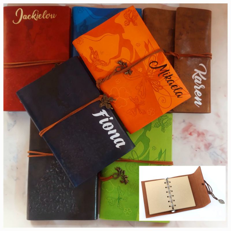 FREE Personalized Names for Selected Leather Journals PCut | Shopee ...