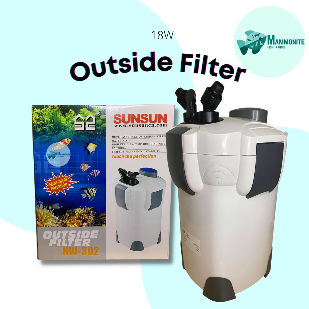 Aquarium Outside Filter for Tank Multi-Layer HW-302 18W | Shopee ...