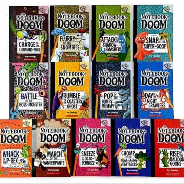 NOTEBOOK OF DOOM by Scholastic (14 books) THE NOTEBOOK OF DOOM (14 ...