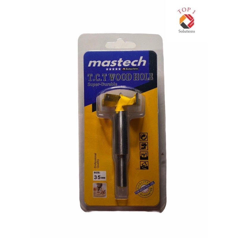 Mastech T.C.T Wood Hole Router Bit for Woodworking 35MM | Shopee ...