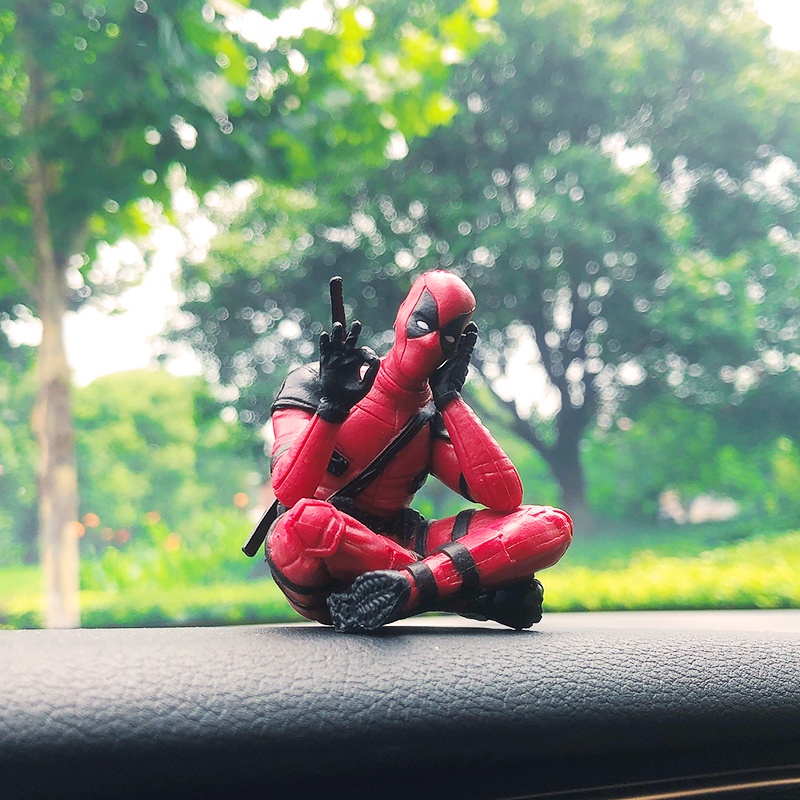 Anime Car Interior Decoration Mini Figure X-man Deadpool Auto Dashboard ...